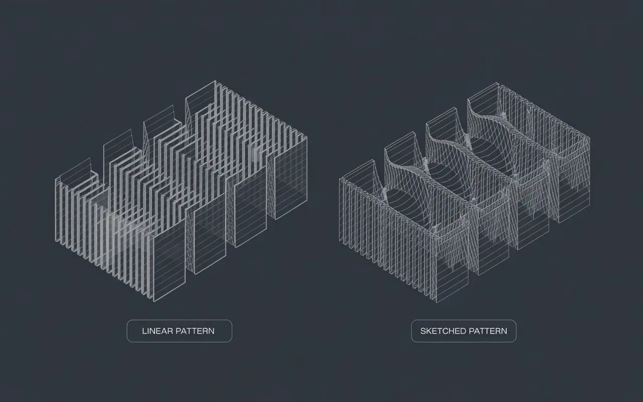 Linear vs Sketched Patterns in CAD/CAM: When to Use Each